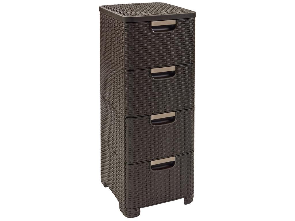 Curver Style Rattan 4 FiÓkos SzekrÉny